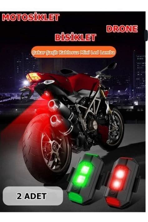 NKT GROUP Rgb Motosiklet Drone Bisiklet Otomotiv Şarjlı Kablosuz Mini
