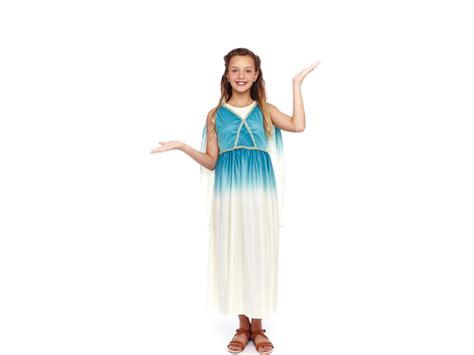 Fato De Menina Partilandia Deusa Grega Azul E Branco Tam 3 4 Anos Worten Pt