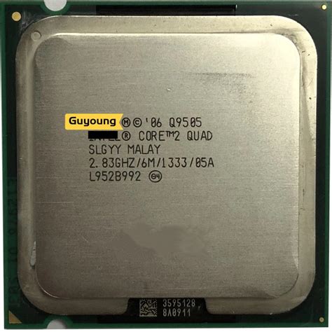 Core 2 Quad Q9505 28 Ghz Used Quad Core Quad Thread Cpu Processor 6m