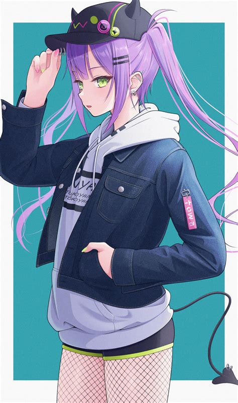 Nov Akk Tokoyami Towa Hololive Absurdres Highres 1girl Baseball