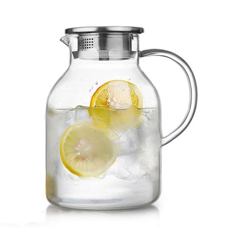 Iced Tea Pitcher Borosilicate Glass Think Vintage Pyrex