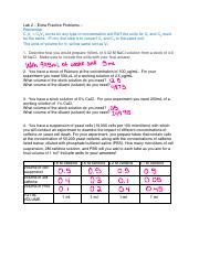 Practice Problems For Preparing Solutions From Stock Course Hero