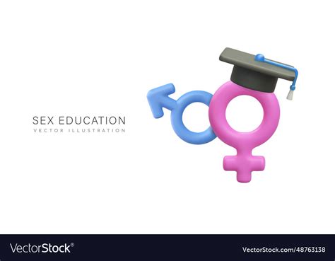 Lessons Of Sexual Education Male And Female Vector Image