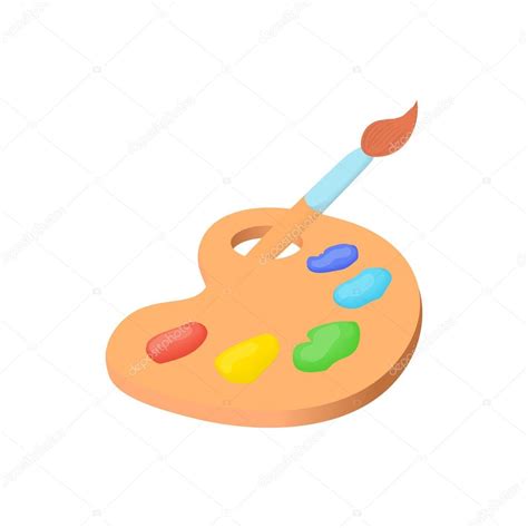 Dibujo Pincel Acuarela Icono De Acuarela Y Pincel Estilo De Dibujos