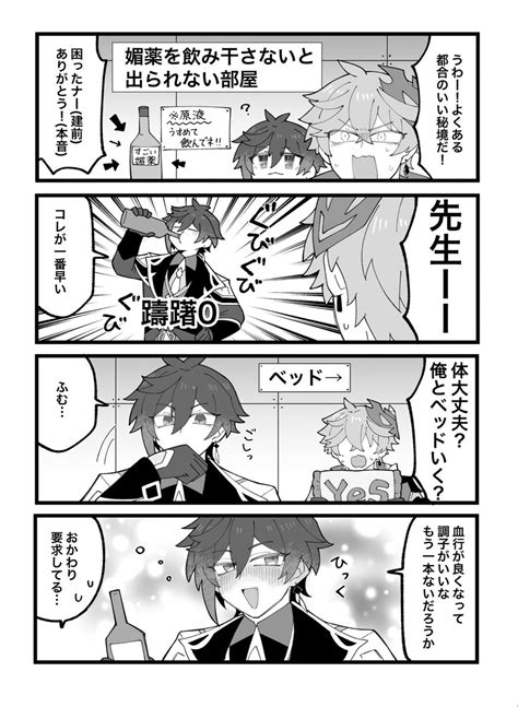 タル鍾「 しないと出られない部屋vsタル鍾 ※この後元気いっぱいわんぱく先生が扉破壊し」かなゆきの漫画