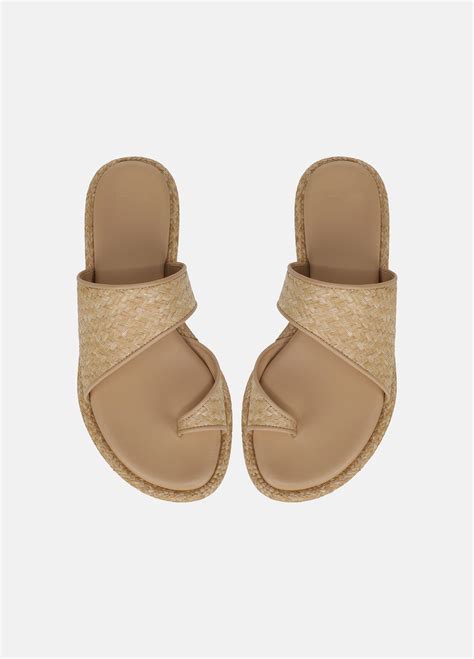 Lukas Raffia Sandal In Shoes Vince