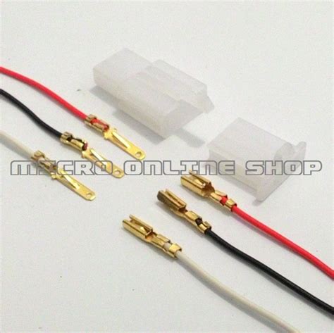 Jual Socket 3 Pin Kecil Skun Soket Motor Konektor Motor Kabel Motor Micro Online Shop
