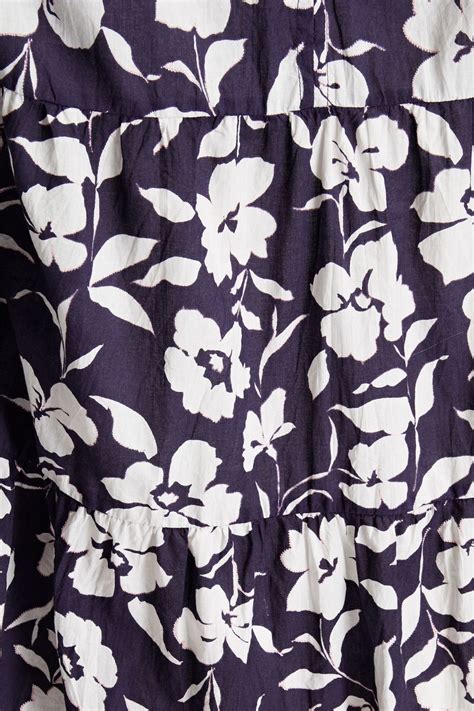 Velvet By Graham And Spencer Gathered Floral Print Cotton Top The Outnet
