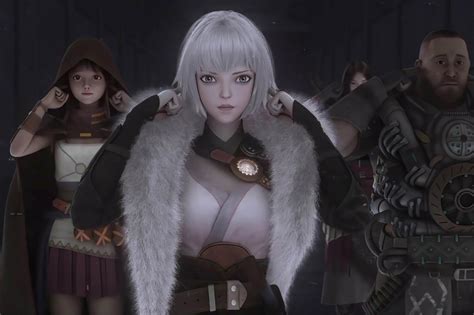 Wallpaper Incarnation Linglong Cgi White Hair Silver Eyes