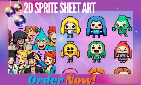 Create Pixel Art Sprite Sheet Character Design Game Art 2d Animation