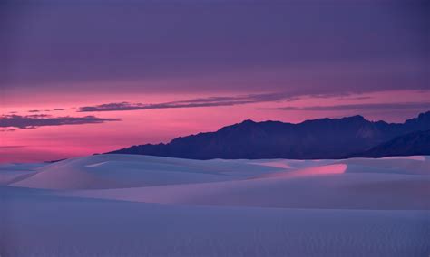 White Sands National Monument New Mexico United States Sunrise Sunset