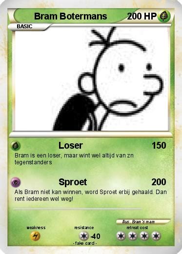 Pokémon Bram Botermans Loser My Pokemon Card