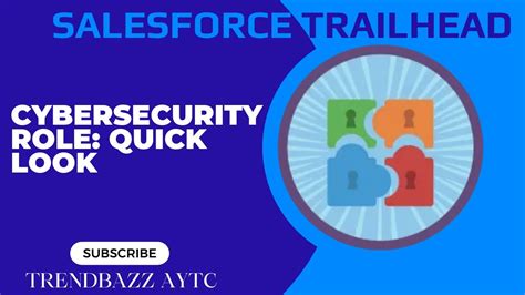 Cybersecurity Role Quick Look Salesforce Trailhead Youtube