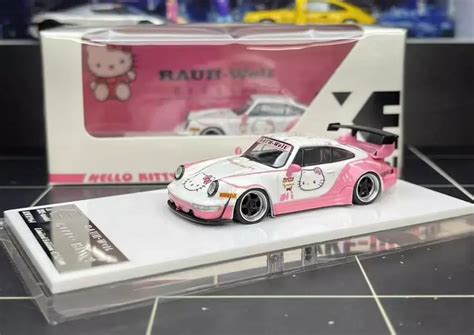 Porsche Rwb 964 Hello Kitty 164 Diecast Car By Xke Model Jvk Toys