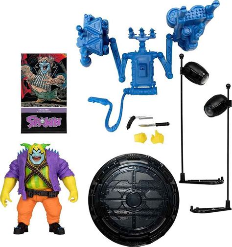 Spawn Comic Series The Clown Black Light Gold Label Deluxe 7 Inch