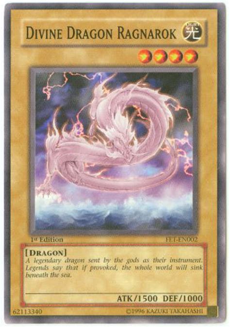 Yu Gi Oh Card Fet En002 Divine Dragon Ragnarok Common Mint