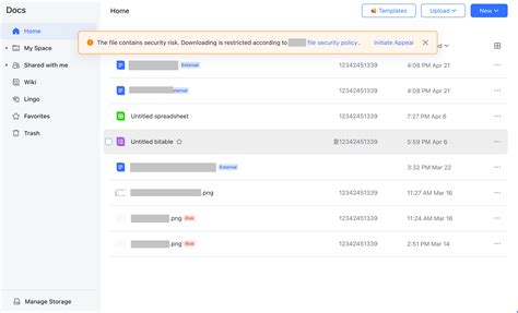 Admin Set Up File Security Detection
