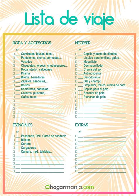 La Lista Definitiva Para Hacer La Maleta Y Salir De Viaje