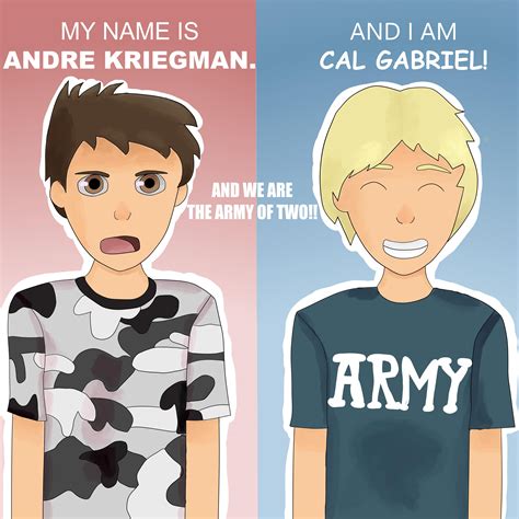 Andre And Cal From Zero Day R Drawing