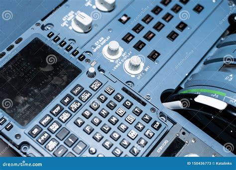Toggle Switches And Sensors On The Dashboard In The Cabin Of Passenger