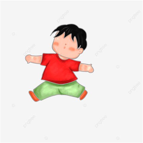 Cartoon Chibi Running Picture Activity Muslim Cartoon Png