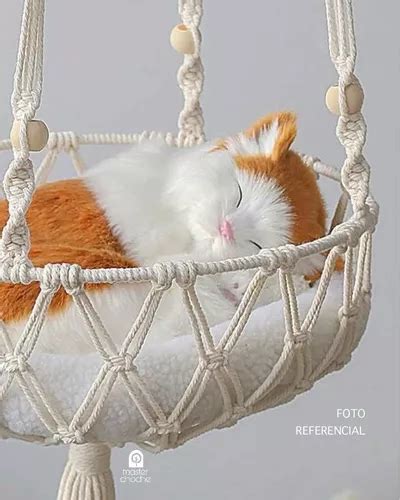 Hamaca Para Gatos Macramé Cama Para Gatos Mercadolibre