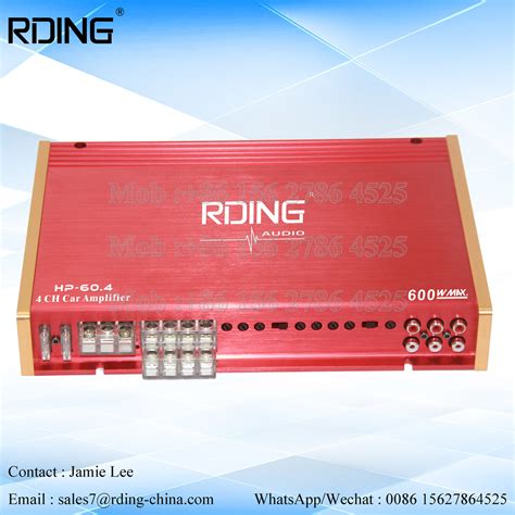 Oem 60w80w100wx4ch High Performance Car Amplifier Class Ab Car Amp