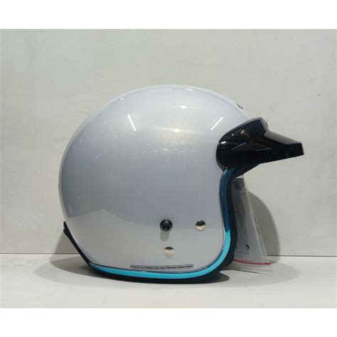 Jual HELM CARGLOSS CFM 2 LIST CHROME ORIGINAL PRODUK WARNA ROSE WHITE