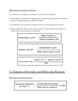 Chemistry Zimsec Chapter 2 Atoms Molecules And Stoichiometry PDF