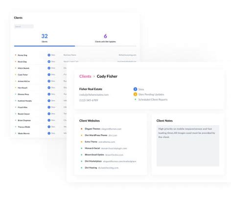 Divi Dash — Wordpress Site Management Dashboard