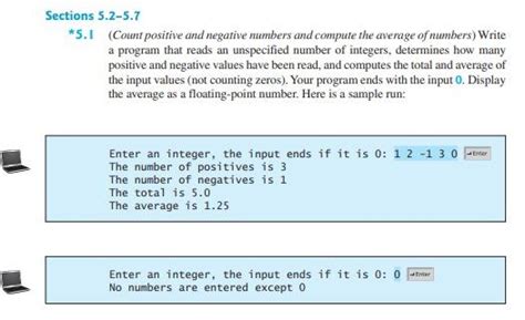 Solved Sections 5 2 5 7 5 I Count Positive And Negative Chegg