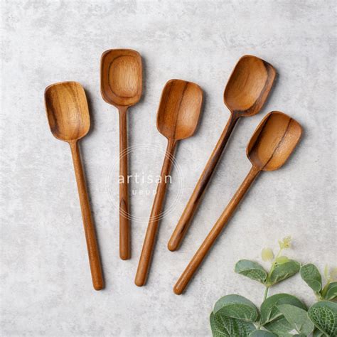 Jual Elina Sendok Kayu Jati Sendok Teh Kayu Jati Sendok Kue Kayu