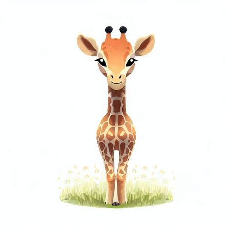 Premium Ai Image Quirky Giraffe Illustration Fun And Expressive