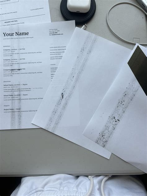 Hp Printer Smearing Ink On Left Side Of Page R Printers