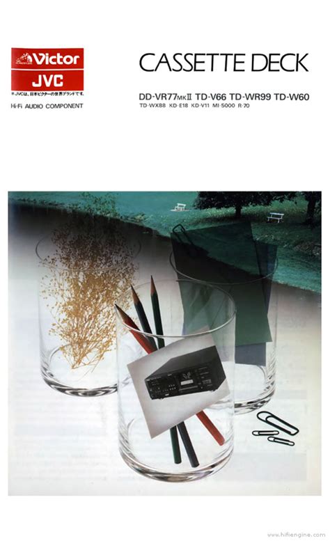 Jvc Cassette Deck Product Catalogue Hifi Engine