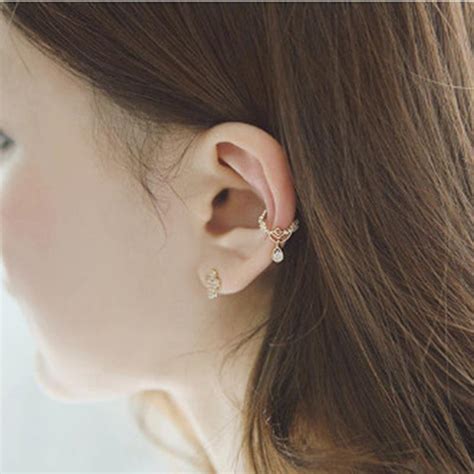 Buy Cute Without Pierced Ear Bone Folder Punk Fashion Cartilage Clip On