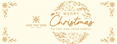 Christmas Ornament Greeting Facebook Cover Brandcrowd Facebook Cover