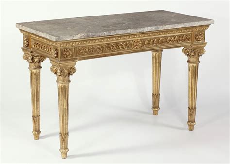 An Important Neoclassical Giltwood Console Le Trianon Antiques