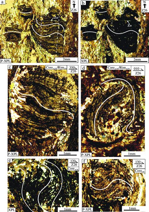 A And B Garnets In Horizontal Thin Section Of Sample Z26 Hosting E W