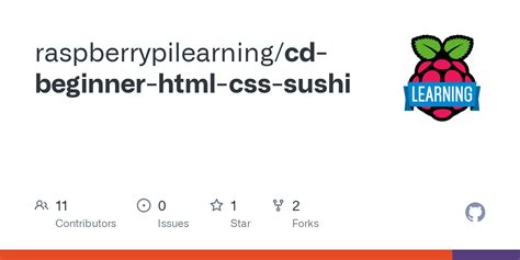 GitHub Raspberrypilearning Cd Beginner Html Css Sushi