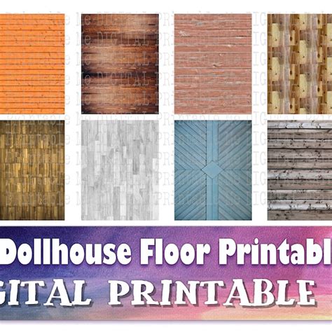 Dollhouse Floor Printables Etsy