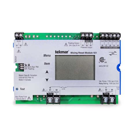 421 Tekmar 421 Mixing Reset Module One Tn4 Mixing