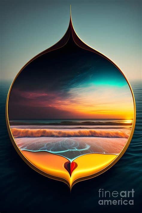 A Drop Of Ocean Digital Art By Peter Awax Fine Art America