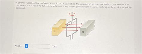 Solved A generator uses a coil that has 360 ﻿turns and a | Chegg.com