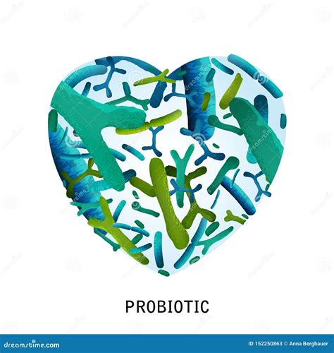 Fondo Probitico Del Lactobacilo Ilustración Del Vector Ilustración