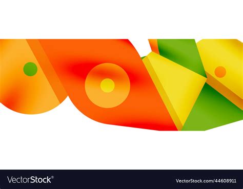 Creative Bright Geometric Wallpaper Minimal Vector Image