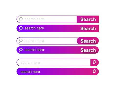 Premium Vector Set Of Search Bar Ui Template