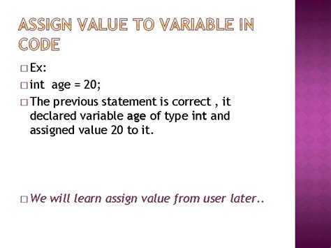 Variables And Data Type Output Data Input Data