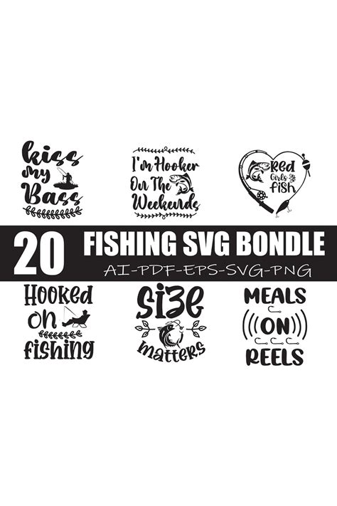 Fishing Svg Designs Bundle Masterbundles