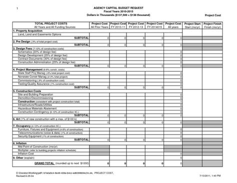 Project Management Spreadsheet Templates — Db